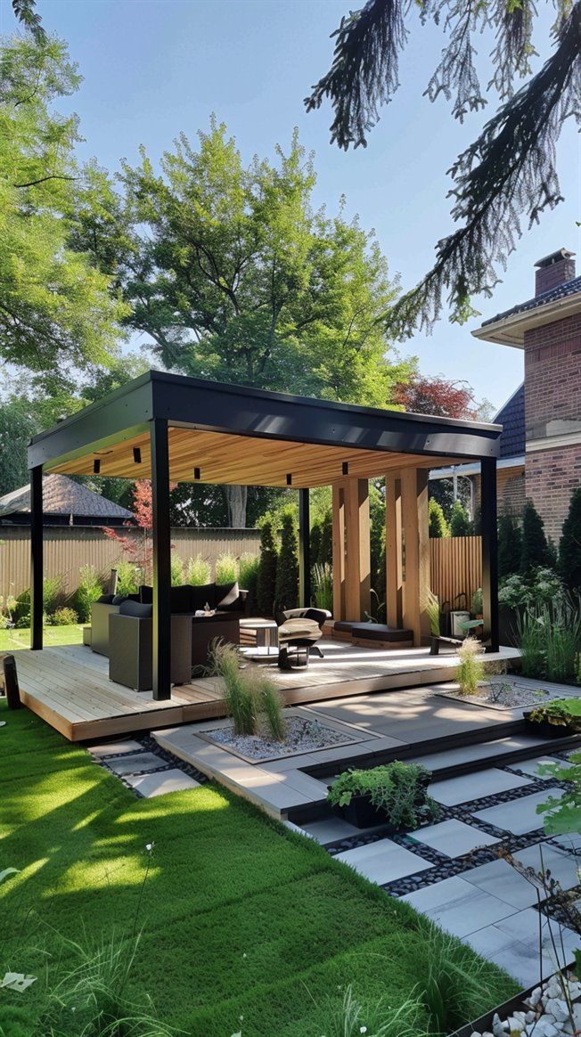 Pergola with Seating Ideas for Functional Outdoor Spaces