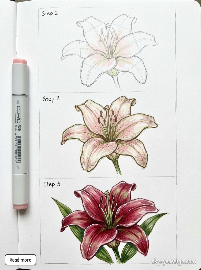 Lily Flower Drawing: Why Your Petals Look Flat (And Fixes)