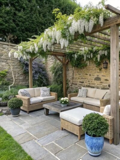 Pergola with Seating Ideas for Functional Outdoor Spaces
