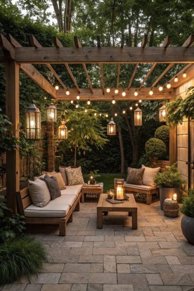 Pergola with Seating Ideas for Functional Outdoor Spaces
