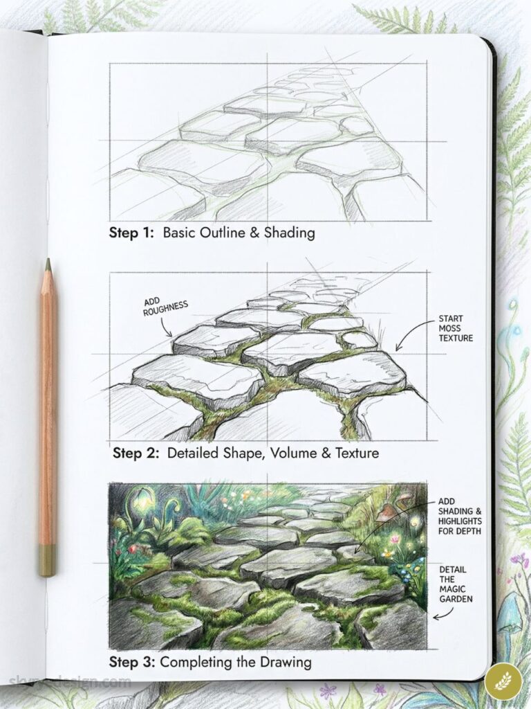 How to Draw a Magical Garden Scene: Step-by-Step Guide