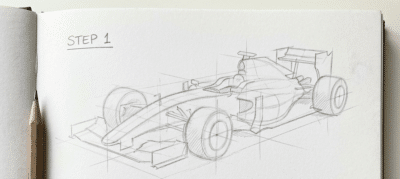 Formula One Drawing: Art of Sketching Racing Cars