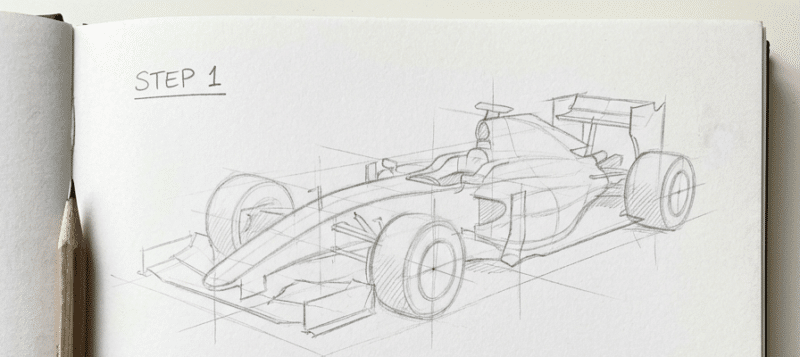 Formula One Drawing: Art of Sketching Racing Cars