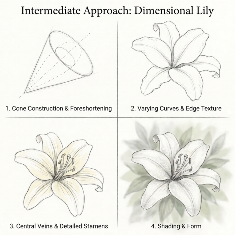 Lily Flower Drawing: Why Your Petals Look Flat (And Fixes)