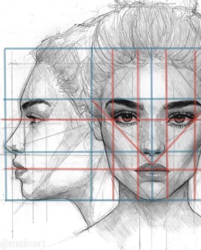 Drawing Faces from Different Angles Made Easy for Beginners