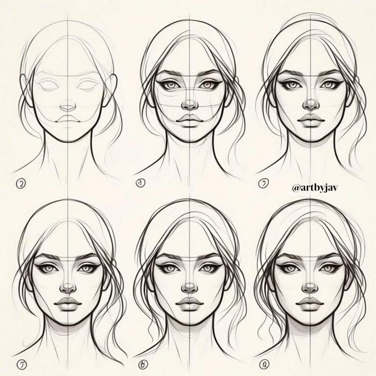 Drawing Faces from Different Angles Made Easy for Beginners