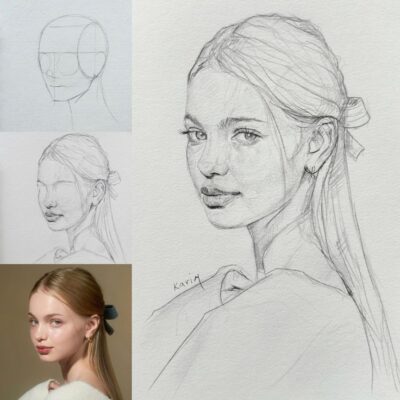 Drawing Faces from Different Angles Made Easy for Beginners