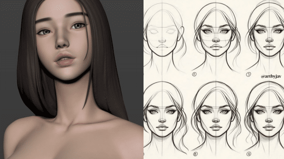 Drawing Faces from Different Angles Made Easy for Beginners