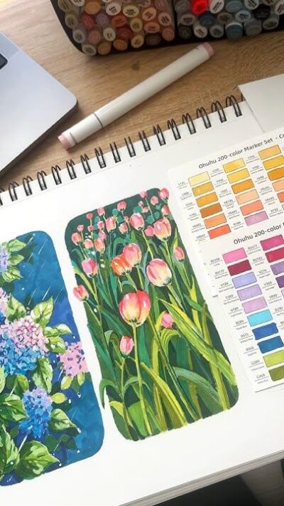 Marker Drawing Techniques for Bold and Precise Artwork