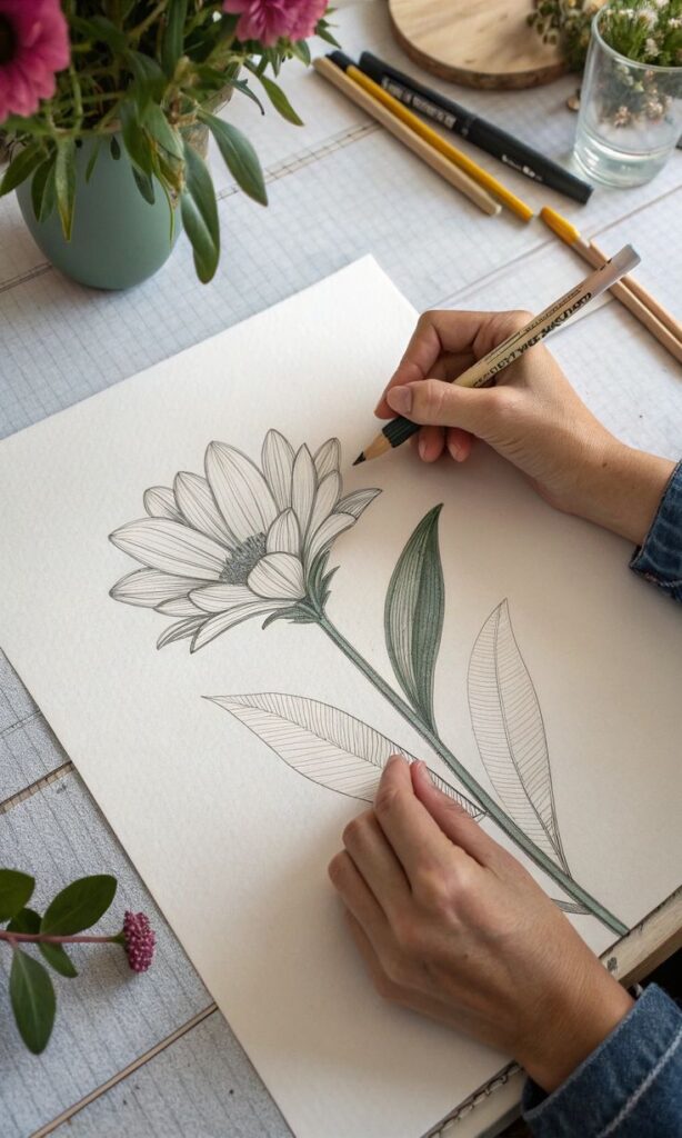 Pen and Ink Botanical Drawing Tips for Beginners Made Easy