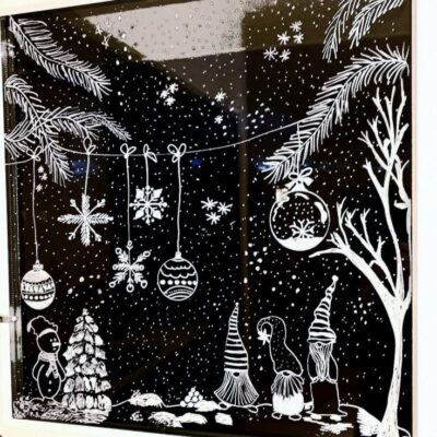 Transform Your Windows with Easy Holiday Drawing Ideas