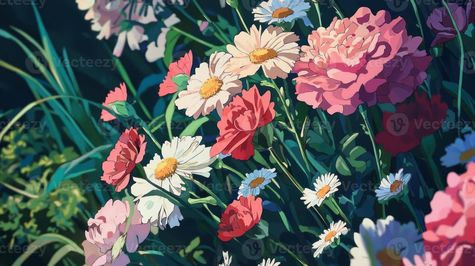 Discover the Latest in Vibrant Anime Flower Art