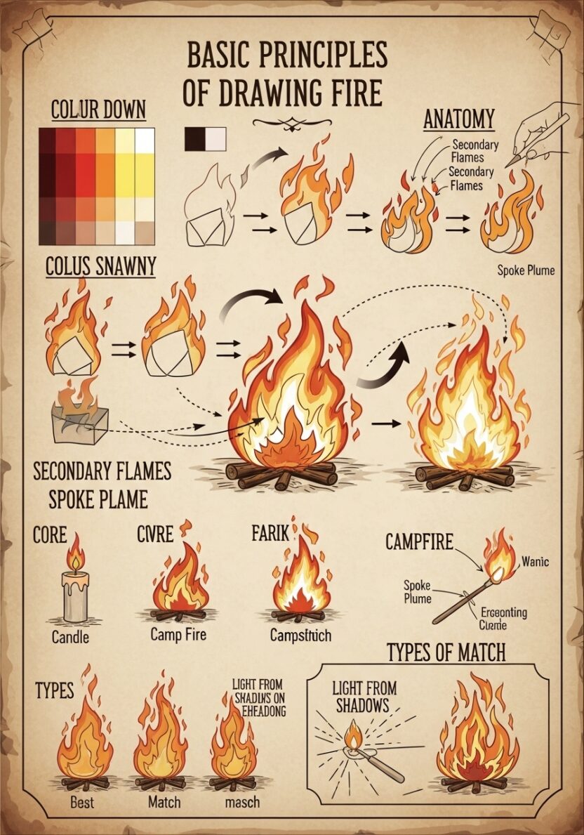 Fire Drawing Ideas: 15 Projects for Every Skill Level