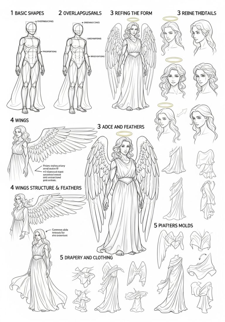 Unleash Your Creativity: Drawing Angels and Wings Made Easy|