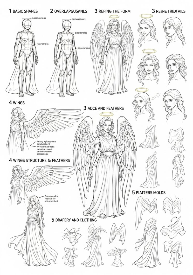 Unleash Your Creativity: Drawing Angels and Wings Made Easy|