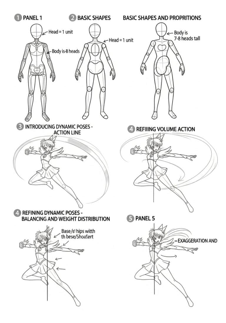 Easy Magical Girl Poses for Everyday Fun | Sky Rye Design