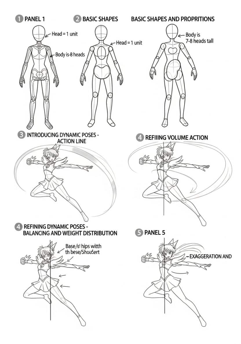 Easy Magical Girl Poses for Everyday Fun | Sky Rye Design