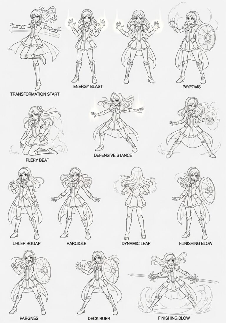 Easy Magical Girl Poses for Everyday Fun | Sky Rye Design