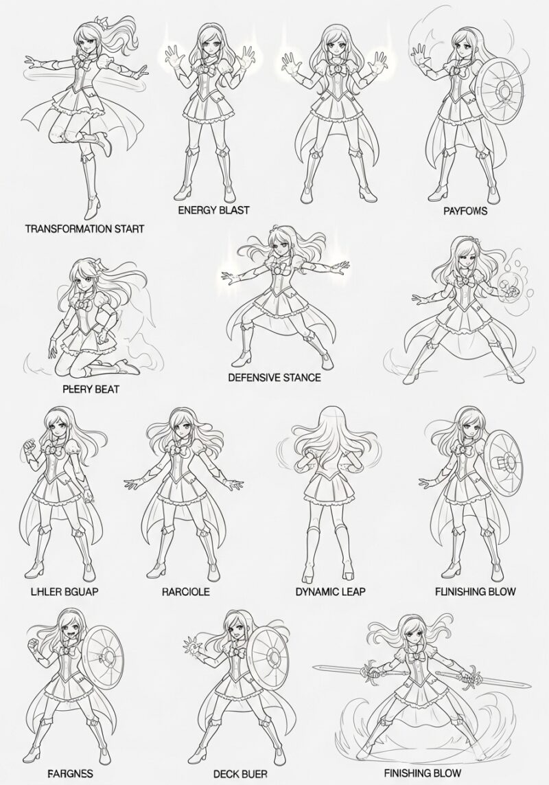 Easy Magical Girl Poses for Everyday Fun | Sky Rye Design