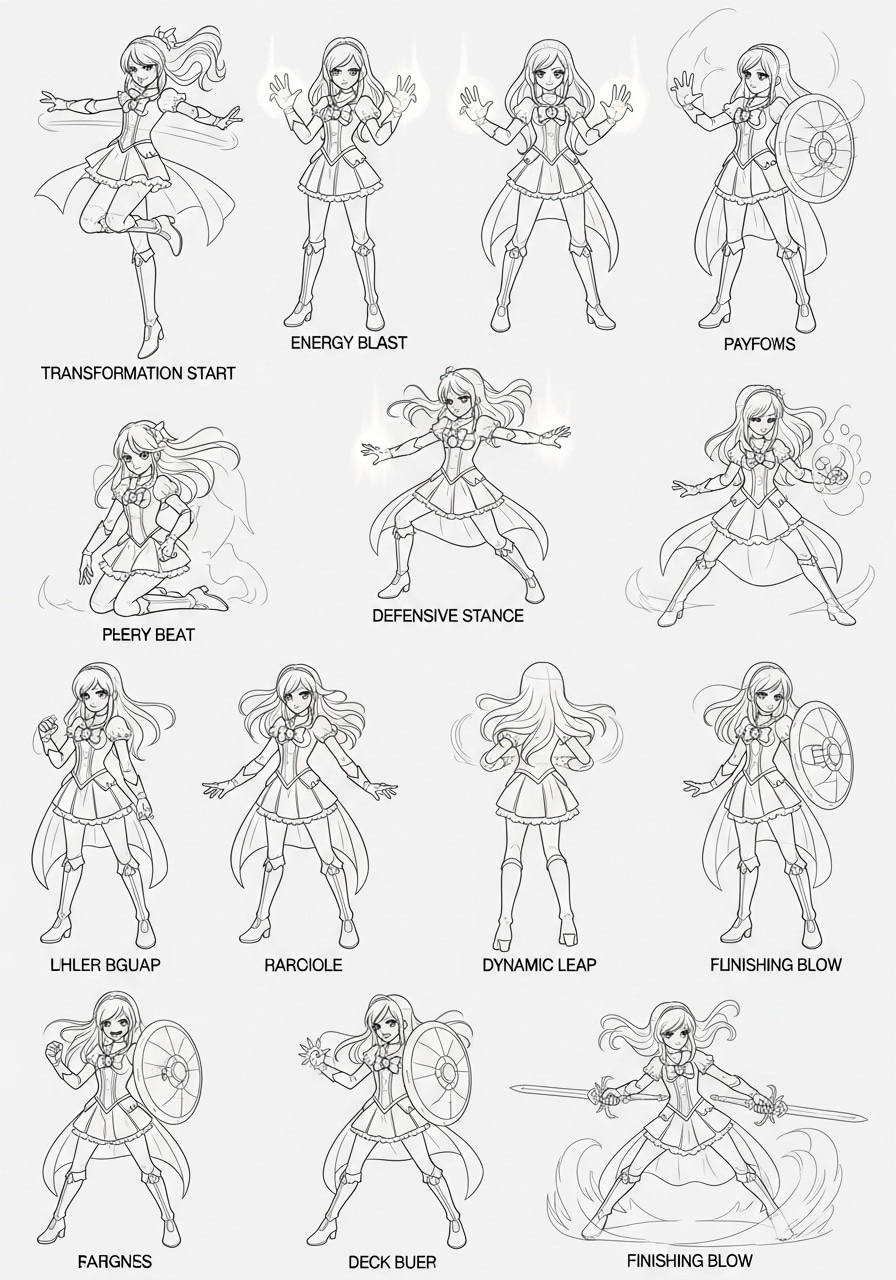 Easy Magical Girl Poses for Everyday Fun | Sky Rye Design