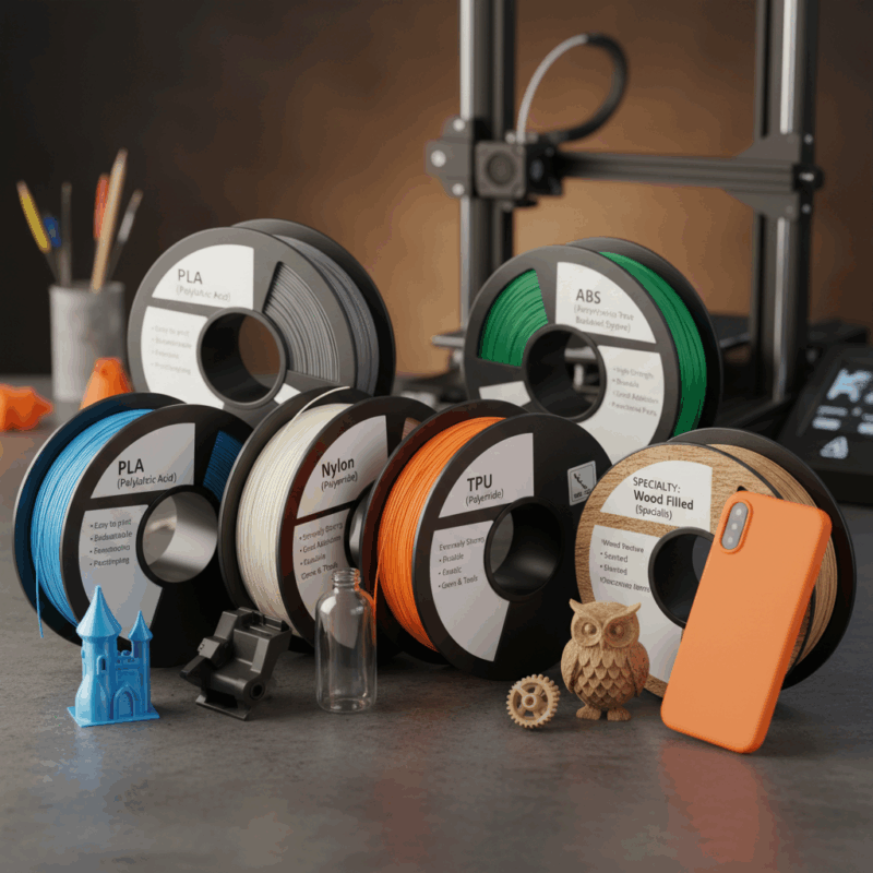 Get to Know Your 3D Printer Filament Types: A Casual Deep Dive | Sky ...