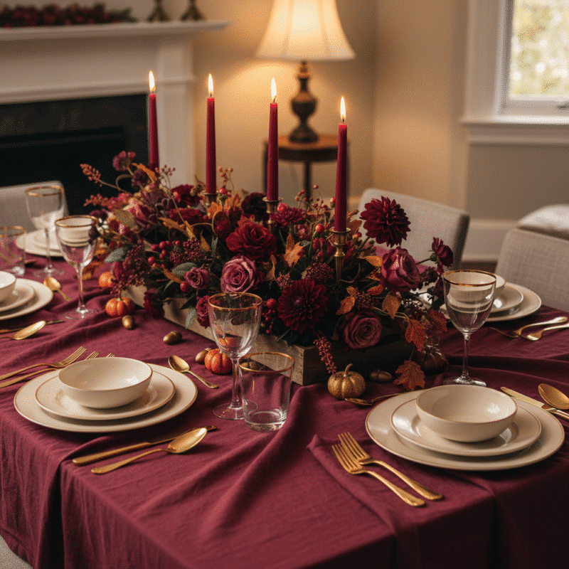 Add Burgundy Fall Accents to Your Home Decor!