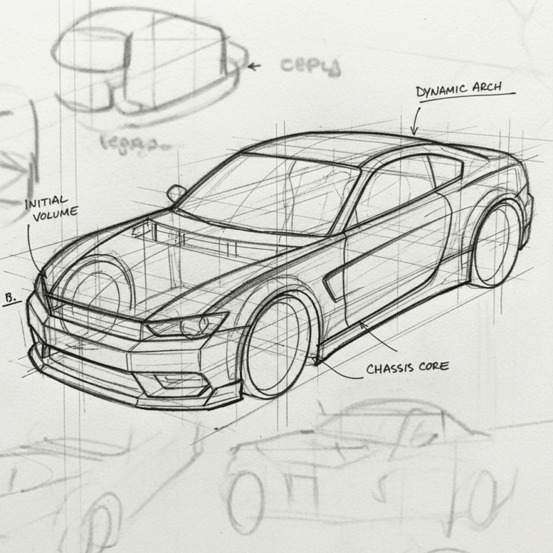 5 Easy Steps: How to Draw a Car Perspective