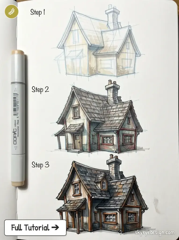 How to Draw a Simple House: Step-by-Step for Beginners
