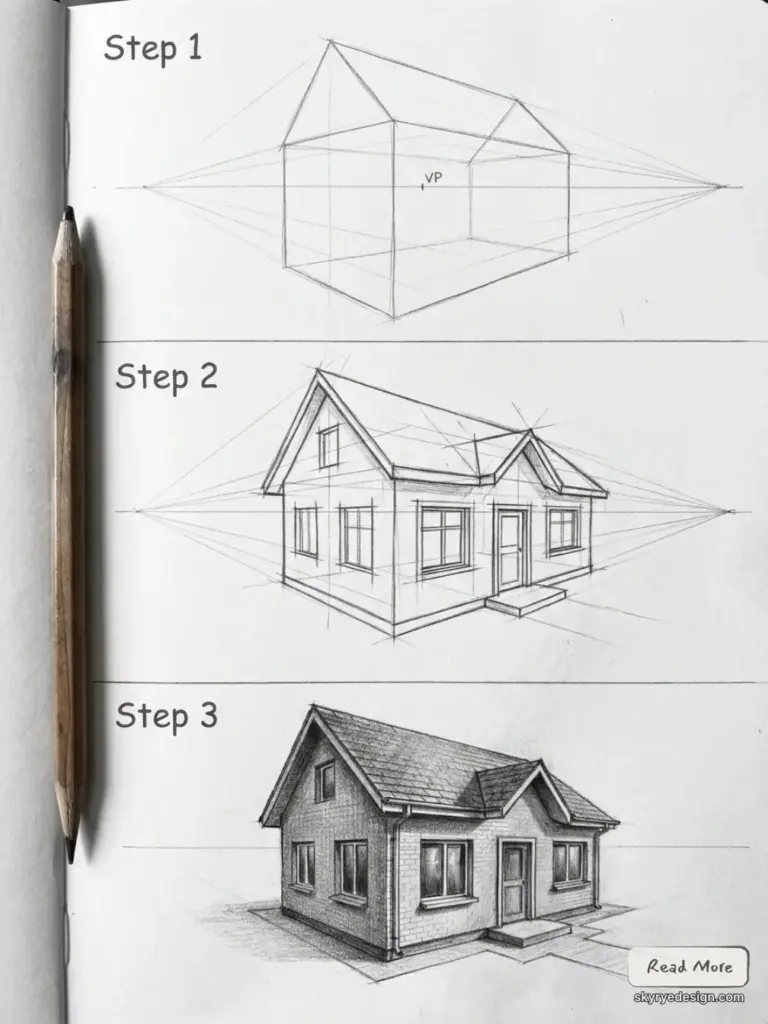 How to Draw a Simple House: Step-by-Step for Beginners