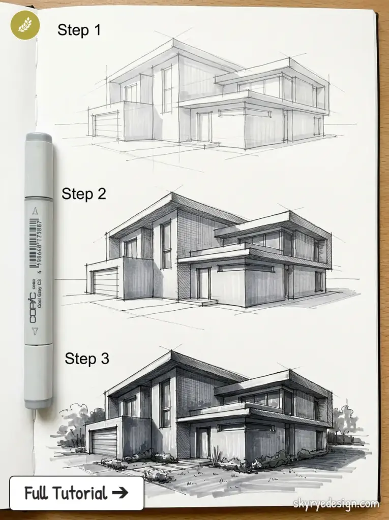 How to Draw a Simple House: Step-by-Step for Beginners