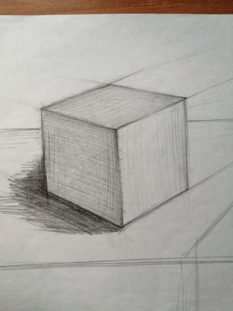 Improve Drawing Skills: How to Draw a Cube Shading | Sky