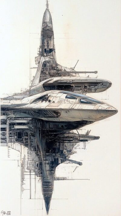 7 Easy Steps: How to Draw a Spaceship