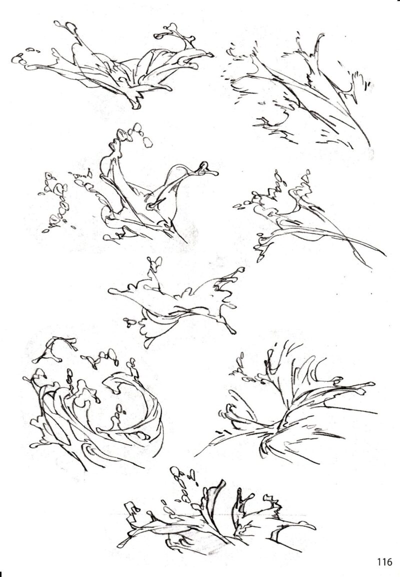 How to Draw a Splash Water: Easy Tutorial | Sky Rye Design