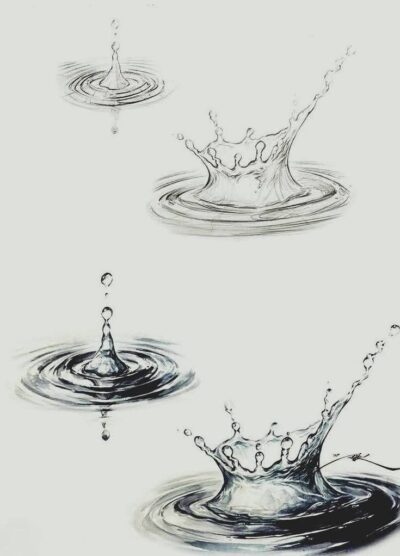 How to Draw a Splash Water: Easy Tutorial | Sky Rye Design