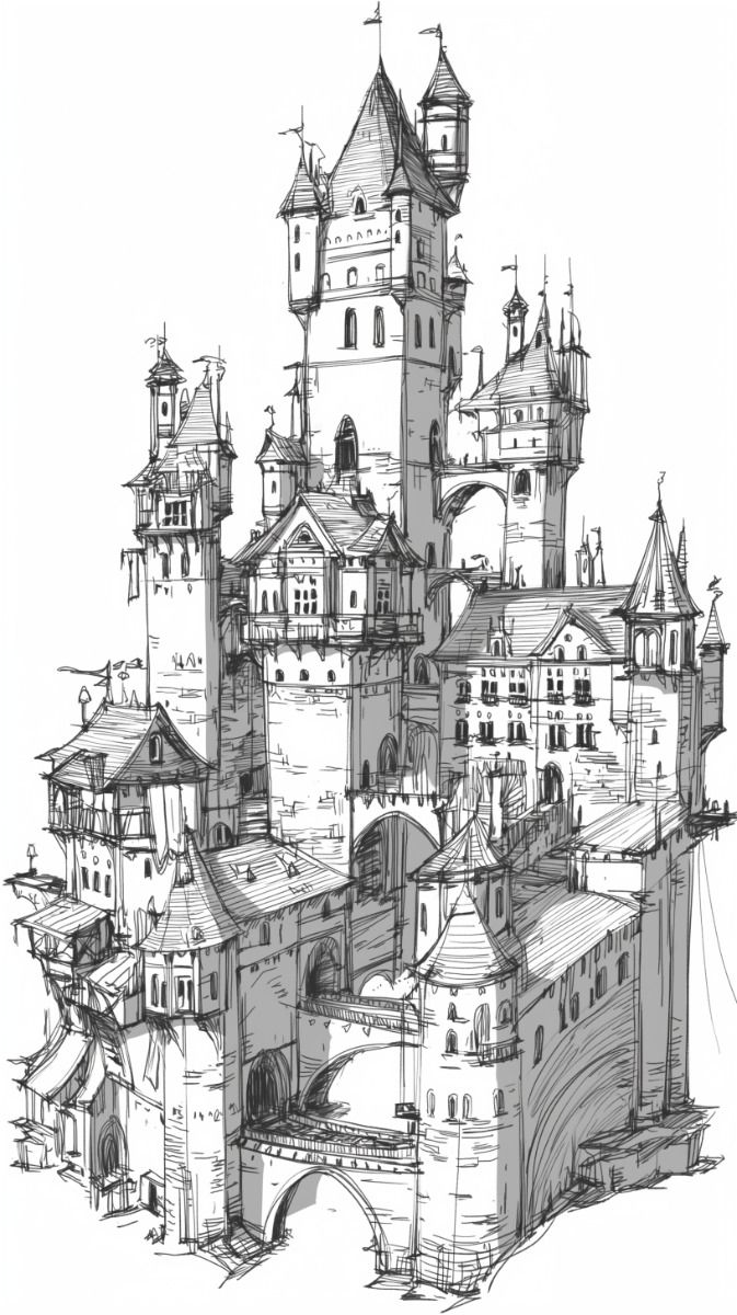 5 Steps: How to Draw a Castle Like a Pro