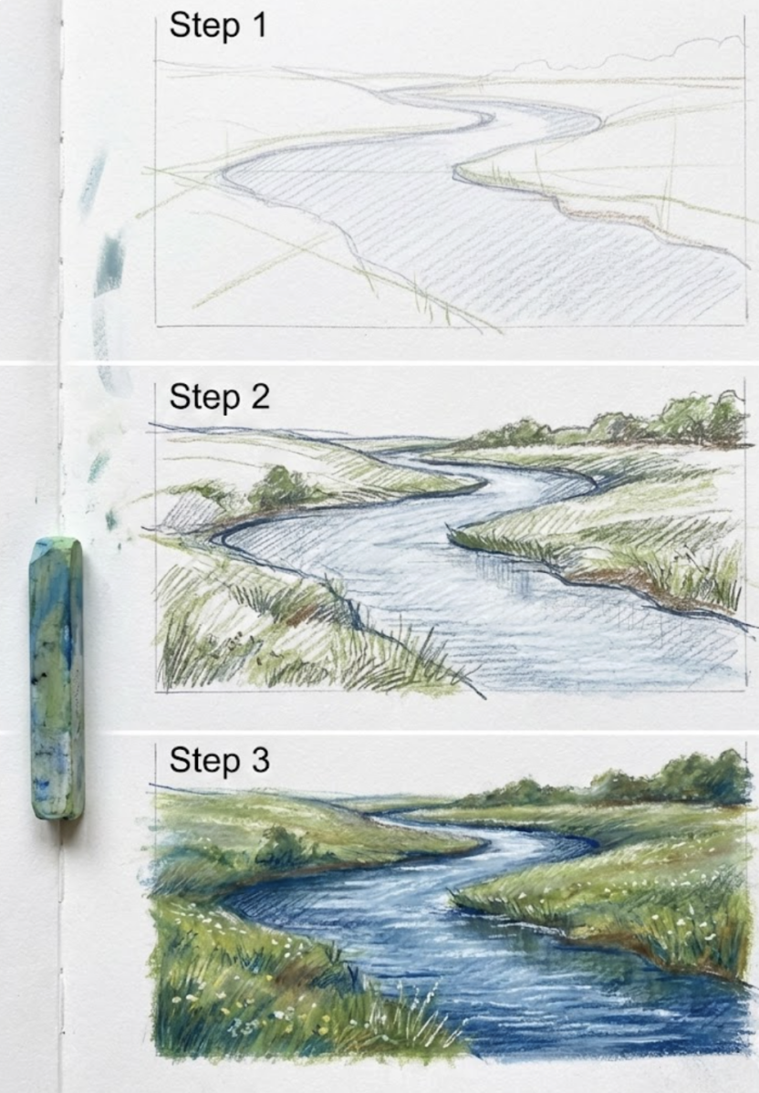 How to Draw a River: Why Yours Looks Like a Blue Road