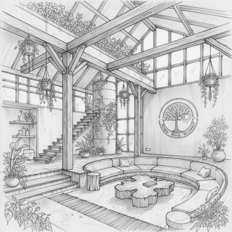 Sustainable Architecture Drawings: Green Building Principles