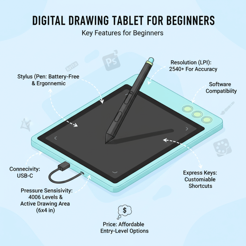Digital Drawing Tablet for Beginners: Your First Pick