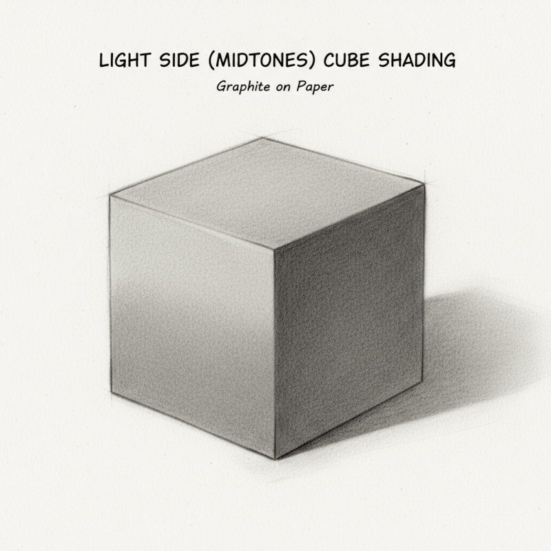 Improve Drawing Skills: How to Draw a Cube Shading | Sky