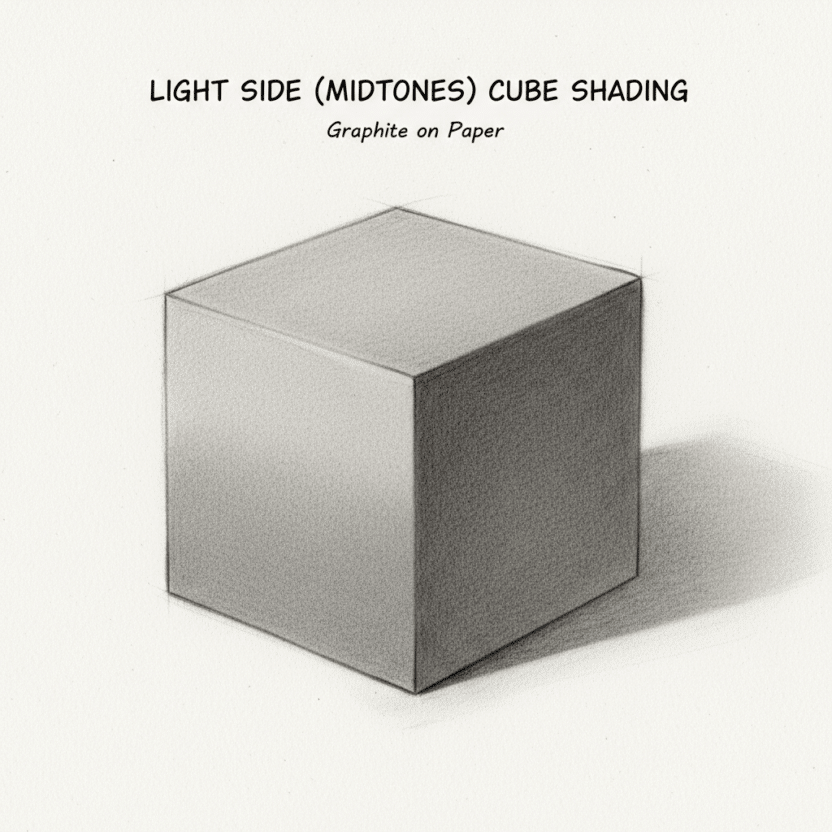 Improve Drawing Skills: How to Draw a Cube Shading | Sky