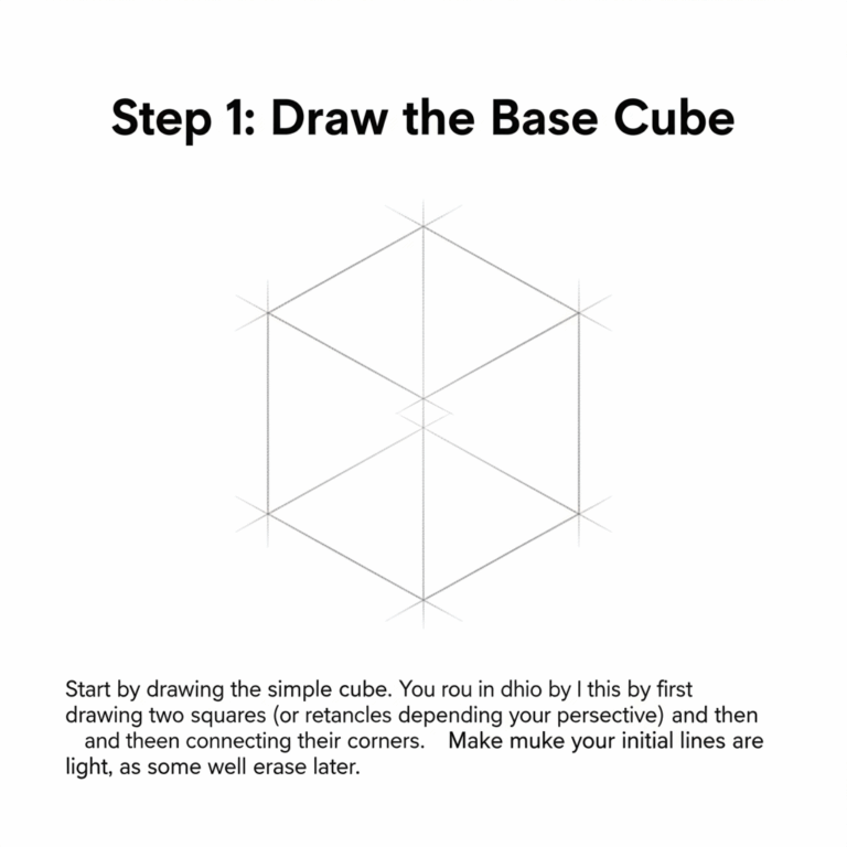 Improve Drawing Skills: How to Draw a Cube Shading | Sky
