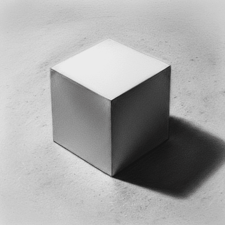 Improve Drawing Skills: How to Draw a Cube Shading | Sky
