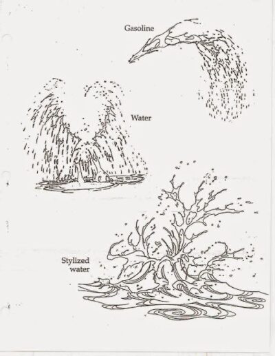 How to Draw a Splash Water: Easy Tutorial | Sky Rye Design