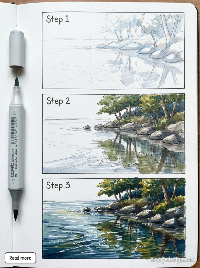 How to Draw a River: Why Yours Looks Like a Blue Road