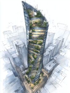 Sustainable Architecture Drawings: Green Building Principles
