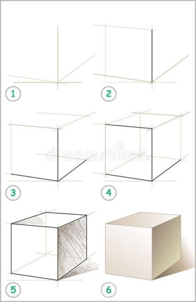 Improve Drawing Skills: How to Draw a Cube Shading | Sky