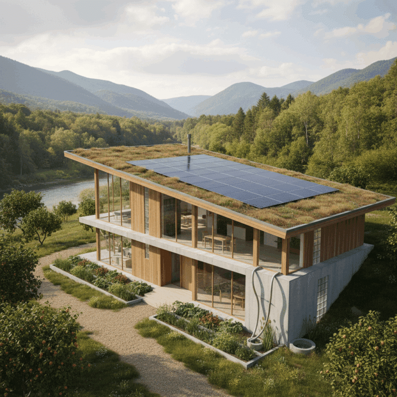 Sustainable Architecture Drawings: Green Building Principles