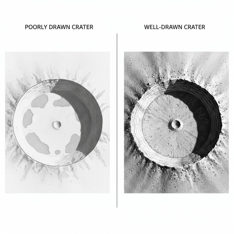 How to Draw a Moon Crater: Easy Step-by-Step Guide