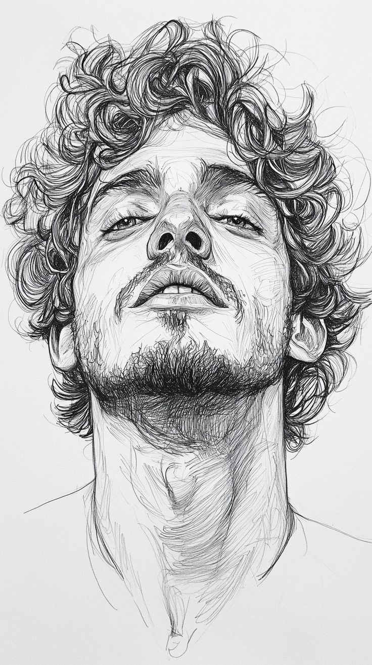 Master the Art: Drawing Realistic Curly Male Hair Easily
