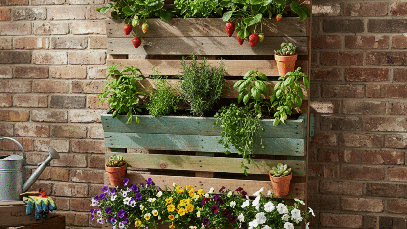 pallet garden ideas | Sky Rye Design